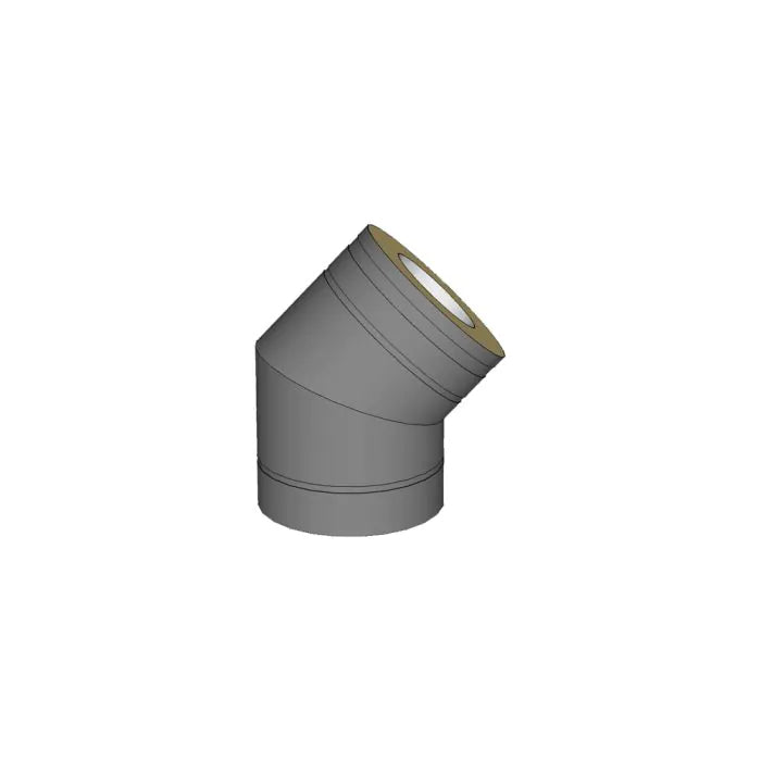 NSP ECC Helisolert Pipemodul 45° Sort Ø150mm | Pipehatt.com – Peis og ...