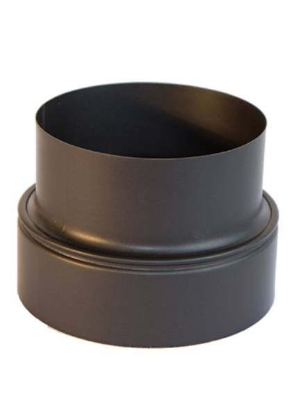 Røkrør Overgang Inv. 101 - Utv. 150mm Sort | Pipehatt.com – Peis og ...