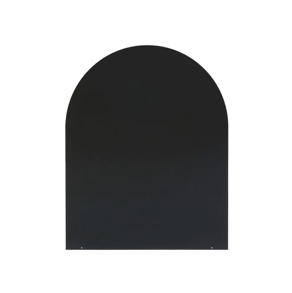 Stålplate Halvrund Sort 110x85 cm | Pipehatt.com – Peis og Pipefag AS