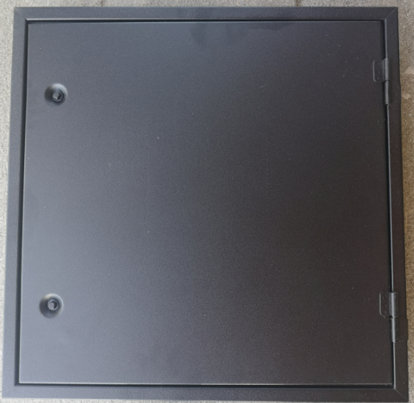 Feieluke Sort Stål Dobbel Vegg 40x40 cm | Pipehatt.com – Peis og Pipefag AS